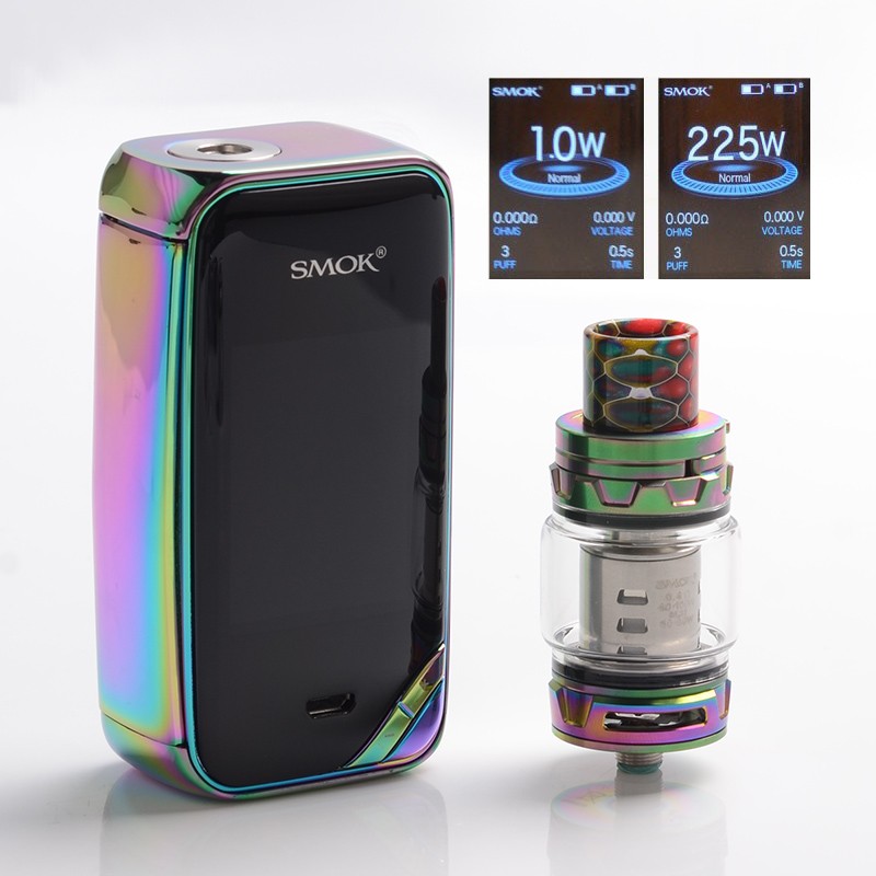 Buy Authentic SMOKTech X-Priv 225W TC VW Rainbow Box Mod + TFV12 Kit