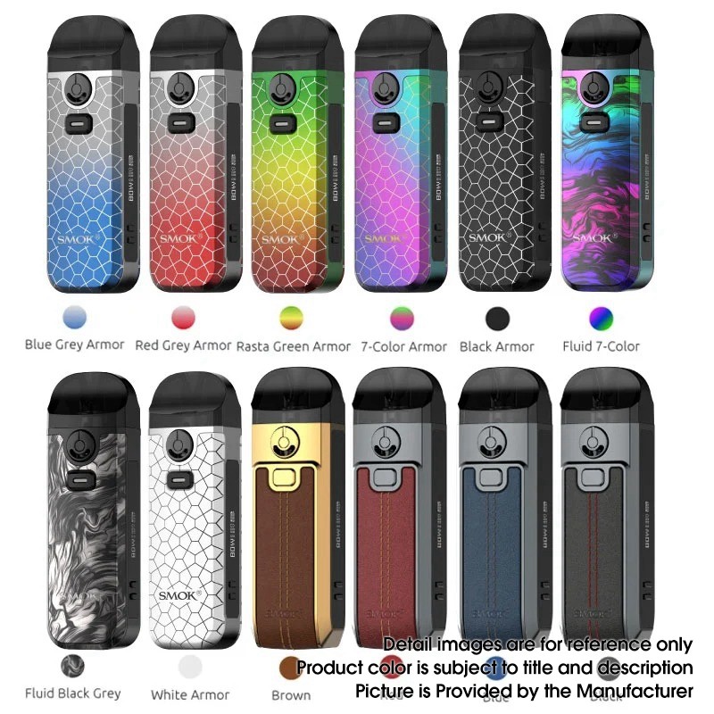 Buy Authentic SMOK Nord 4 80W Pod System Vape Kit Fluid Black Grey