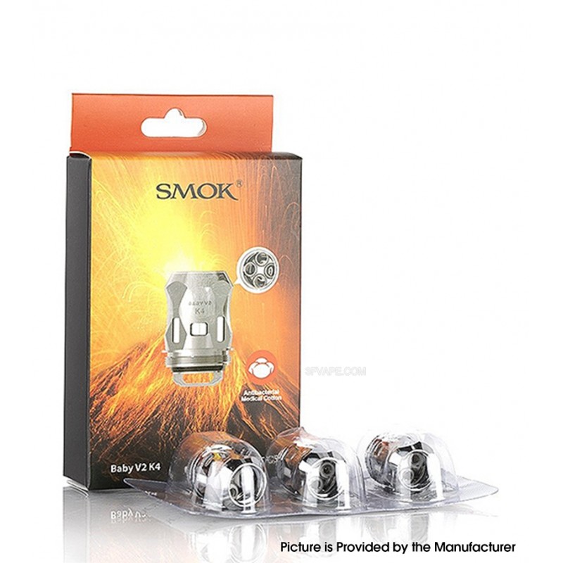 Buy Authentic SMOK TFV8 Baby V2 K4 Octuple Coil 0.15ohm for Stick V9 ...