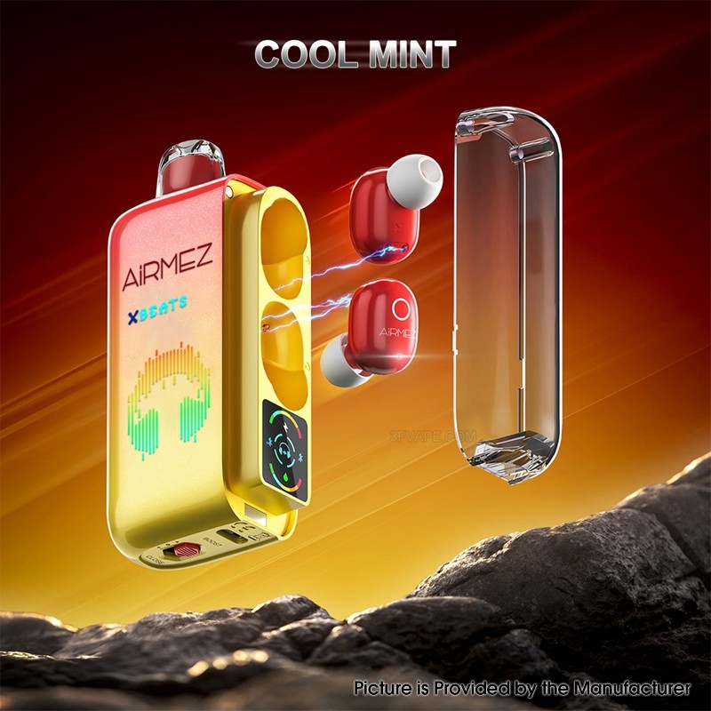 Buy Authentic AiRMEZ Xbeats 40K Disposable Vape Kit Cool Mint 50mg