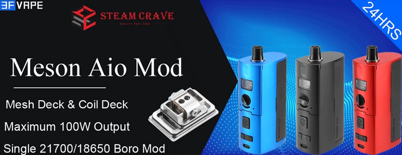 Authentic Steam Crave Meson AIO 100W Boro Mod Kit